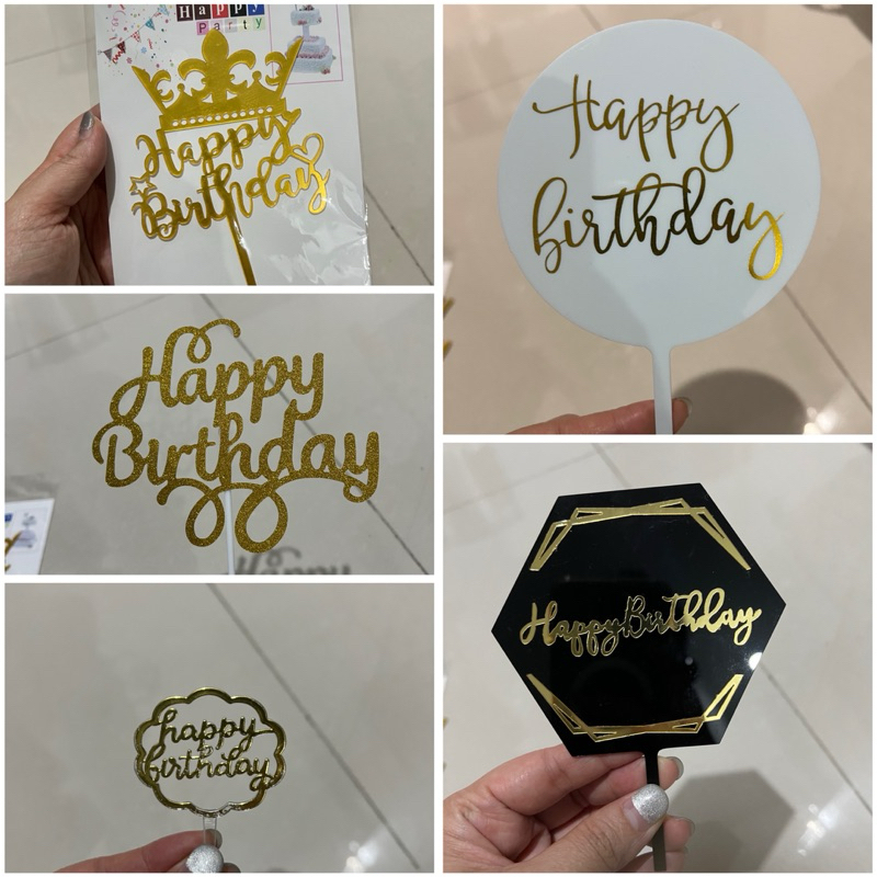 Jual TOPPER CAKE HAPPY BIRTHDAY / ULANG TAHUN / ULTAH | Shopee Indonesia