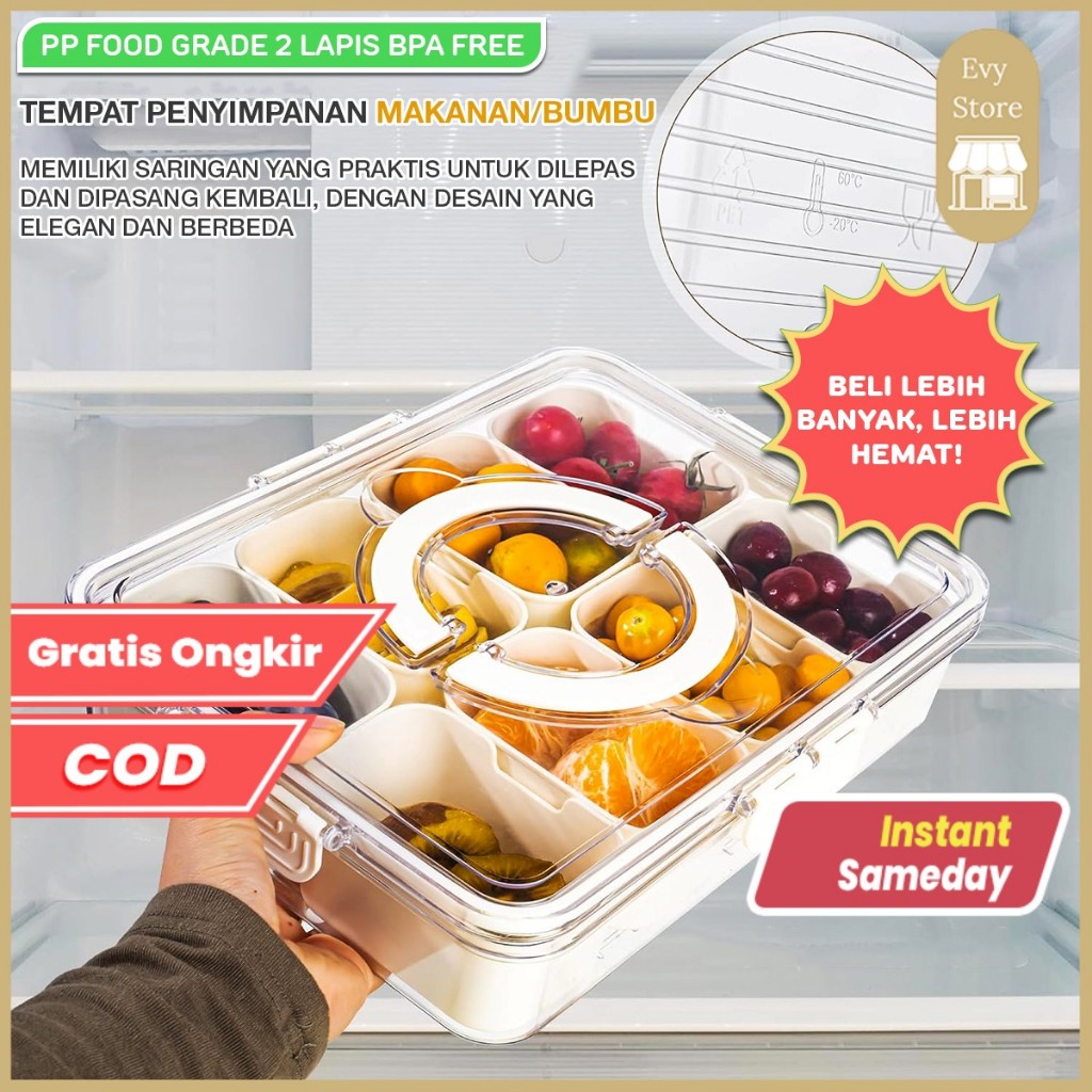Jual Evy Store Kontainer Tempat Penyimpanan Makanan Buah Sayur | Kotak ...
