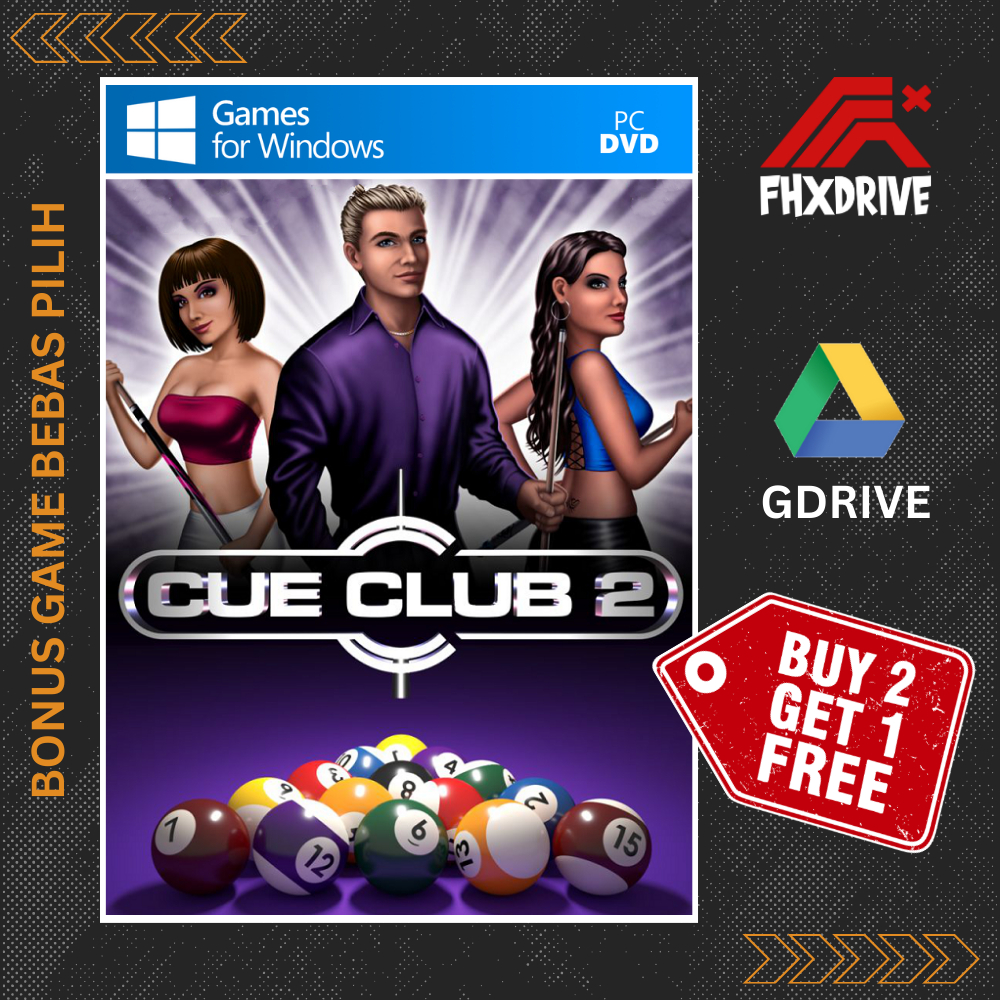 Jual CUE CLUB 2 POOL AND SNOOKER | BELI 2 GRATIS 1 | GAME PC | Shopee ...