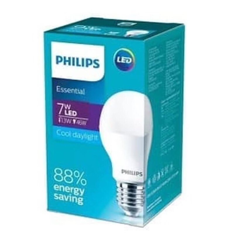 Jual Lampu Led Philips 7 Watt | Cahaya putih CDL E27 ( Original tanpa ...
