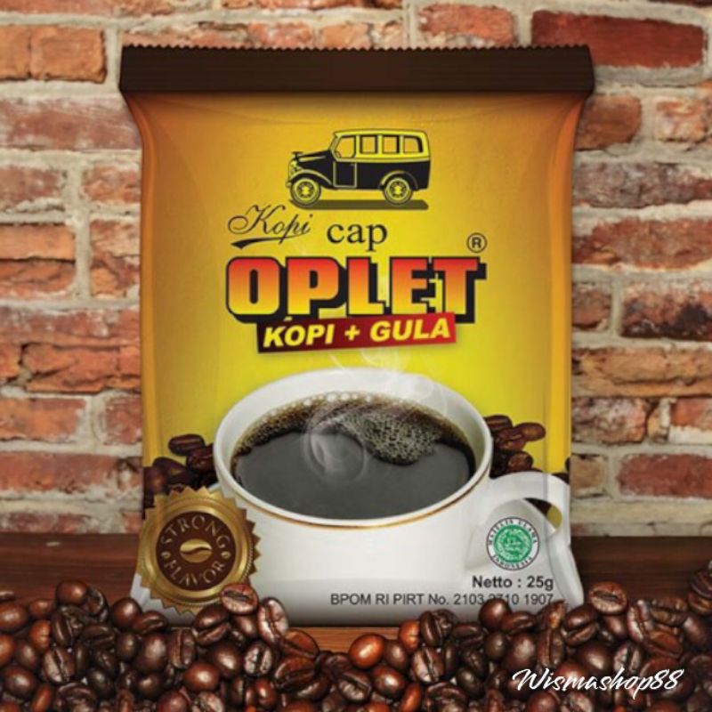 Jual KOPI + GULA CAP OPLET STRONG FLAVOUR 25 GRAM RENCENG ( ISI 10 PCS ...