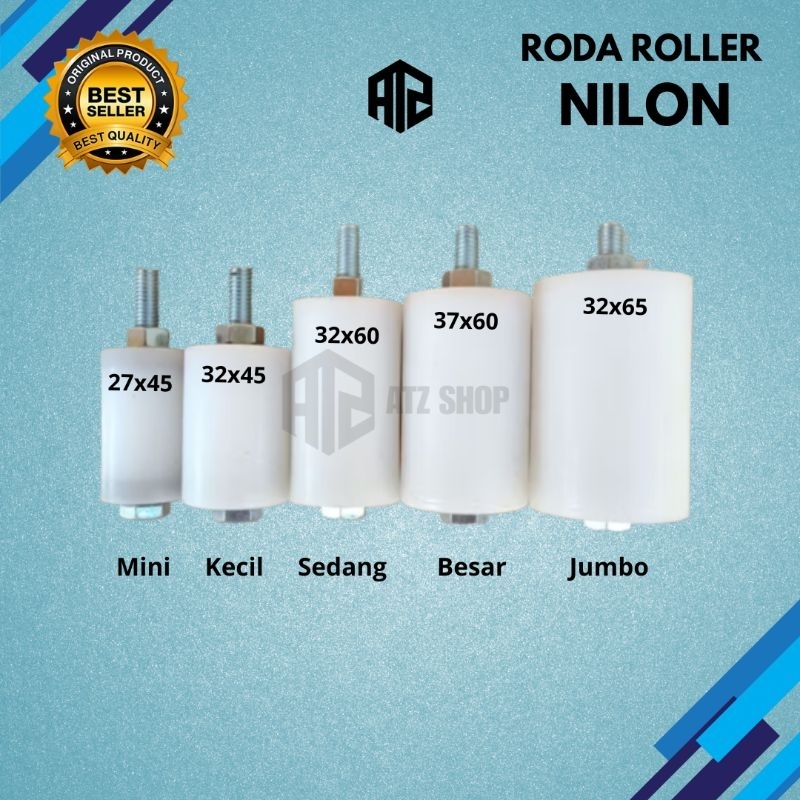Jual RODA ROLLER NILON KECIL, SEDANG, BESAR, JUMBO | RODA PAGAR ROLLER ...