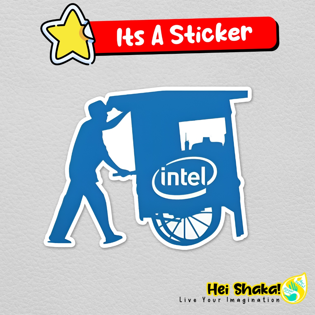 Jual Stiker Intel Tukang Bakso Sticker Plesetan Lucu Bahan Vinyl Anti Air | Shopee Indonesia