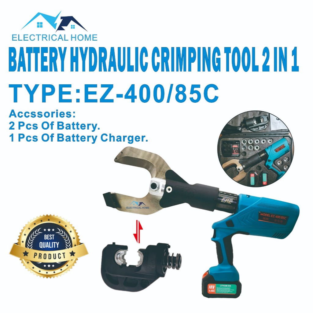 Jual Battery Hydraulic Crimping Tool 16-400mm² & Cutting 85mm² 2 in 1 ...