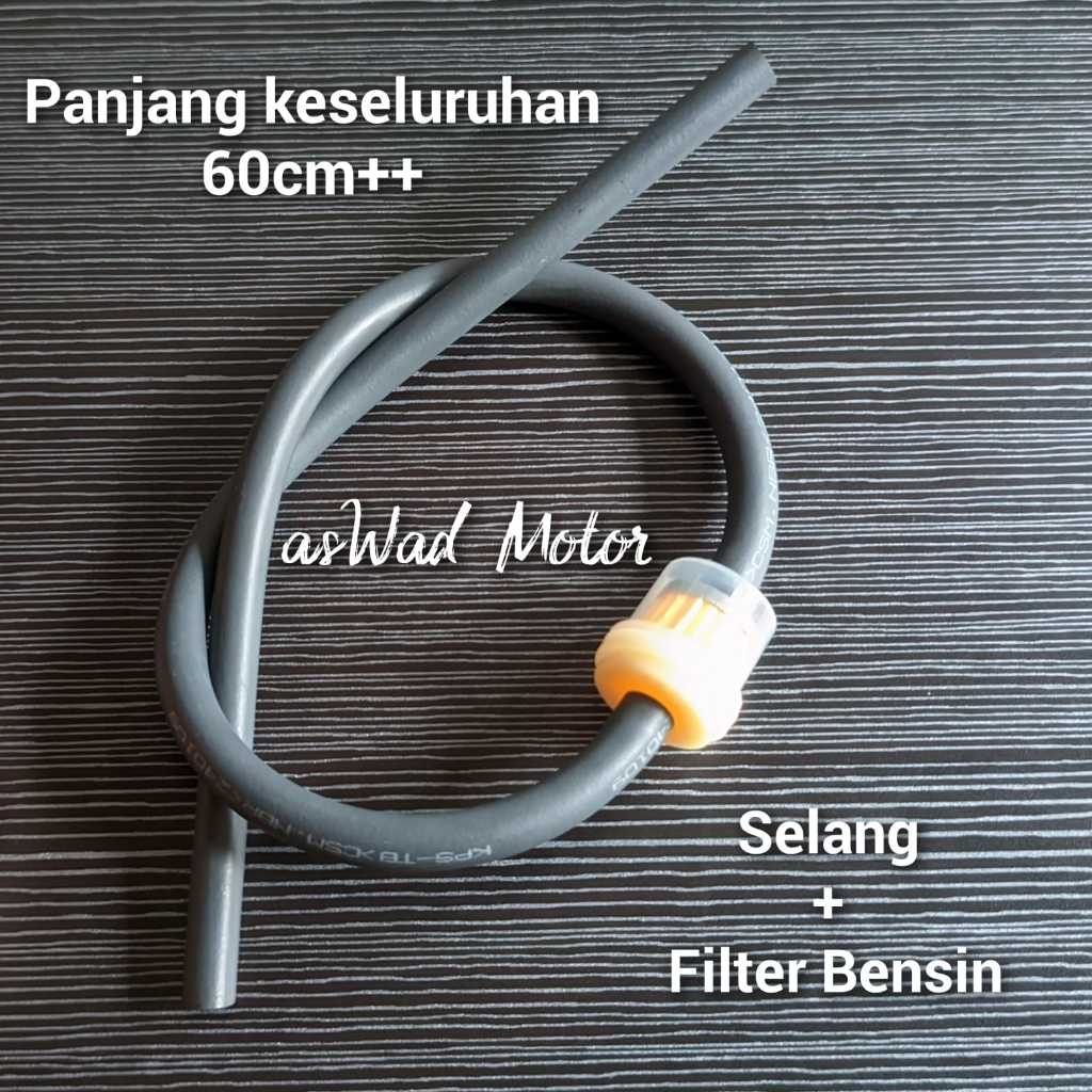 Jual 1SET Selang Bensin Set Filter Bensin Panjang 60cm ++ Universal ...