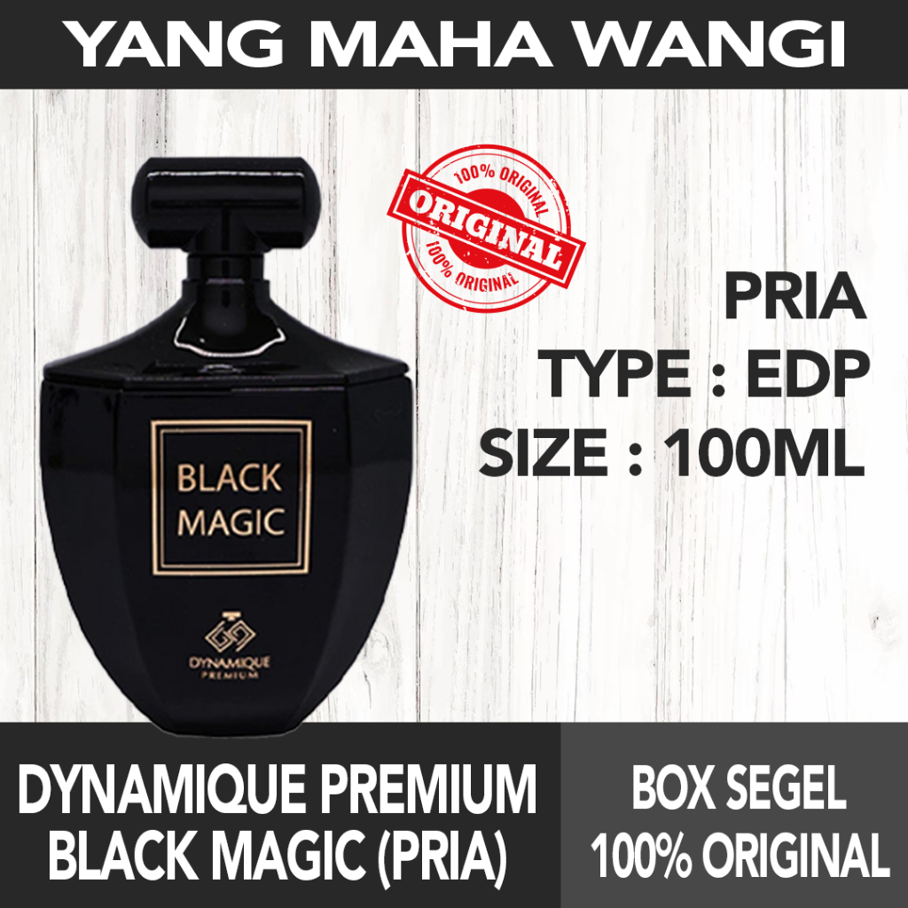 Jual PARFUM ORIGINAL DYNAMIQUE BLACK MAGIC FOR MEN EDP 100 ML (BOX ...