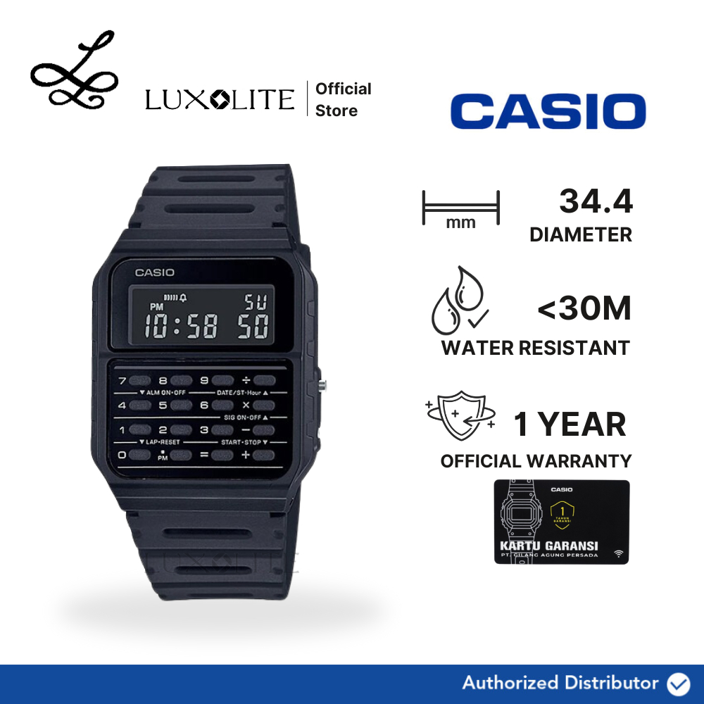 Jual [Luxolite] CASIO Jam Tangan Pria Digital Calculator CA-53WF-1BDF ...