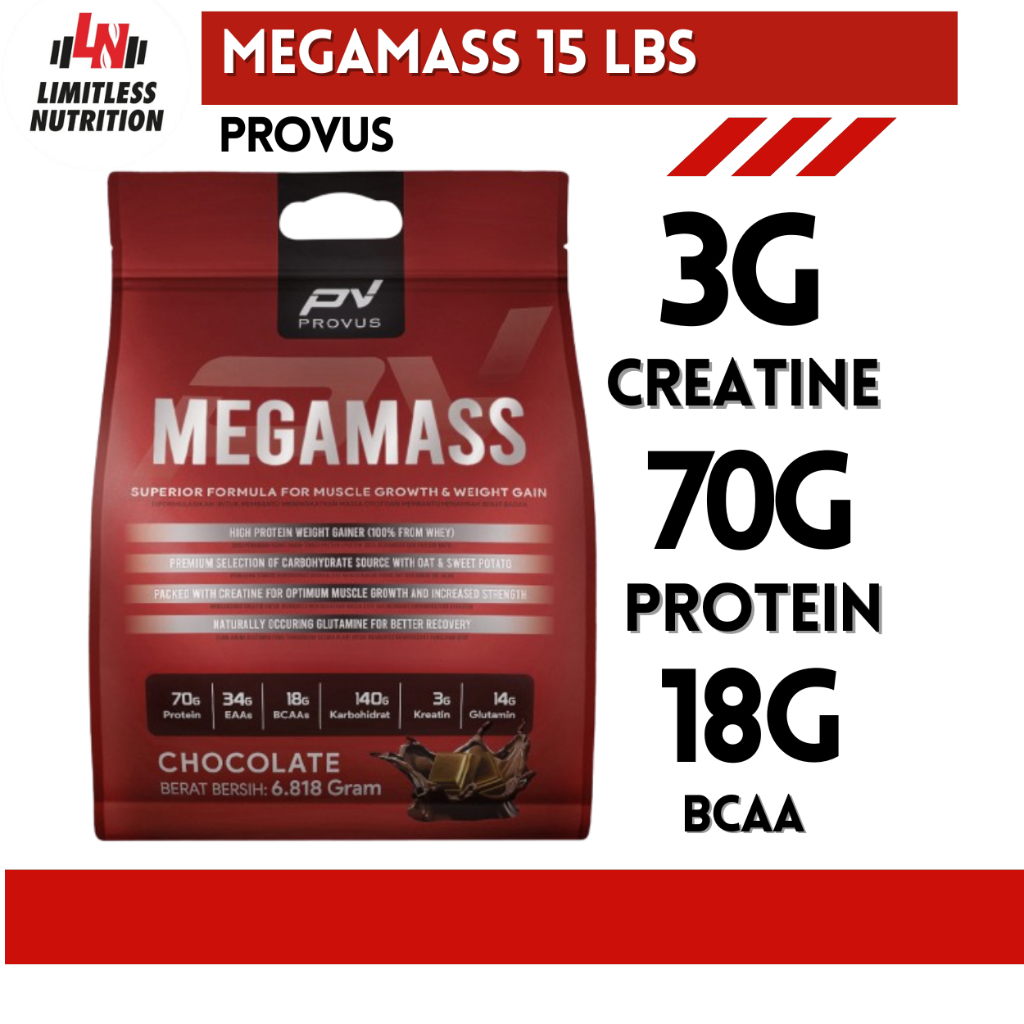 Jual Provus Megamass Gainer 15 LBS | Shopee Indonesia
