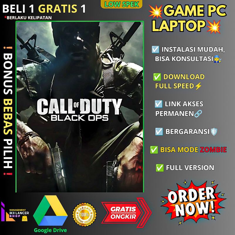 Jual COD Black Ops 1 - PC LAPTOP GAMES - ORIGINAL WINDOWS | Shopee ...