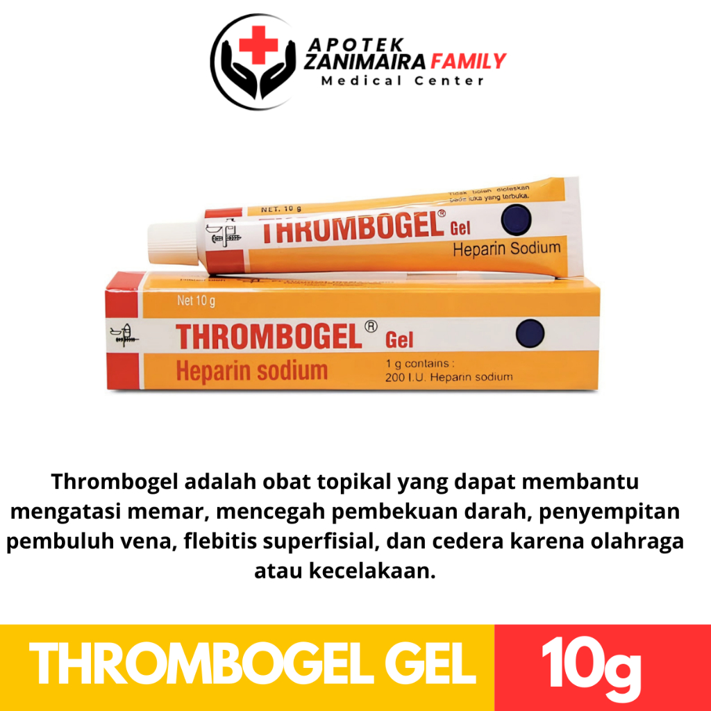 Jual Thrombogel Gel Membantu Mengatasi Memar (10 Gram) | Shopee Indonesia