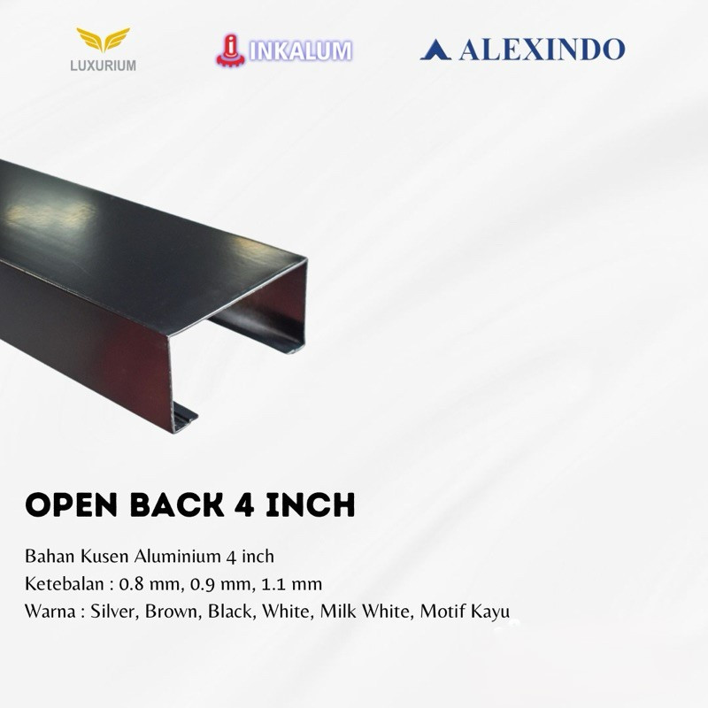Jual Kusen Aluminium Bahan Kusen Aluminium Batangan Open Back 4 ...