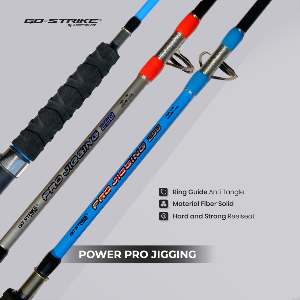 Jual Joran Pancing GostrikeVersus Power Pro Jigging Fiber Solid ...