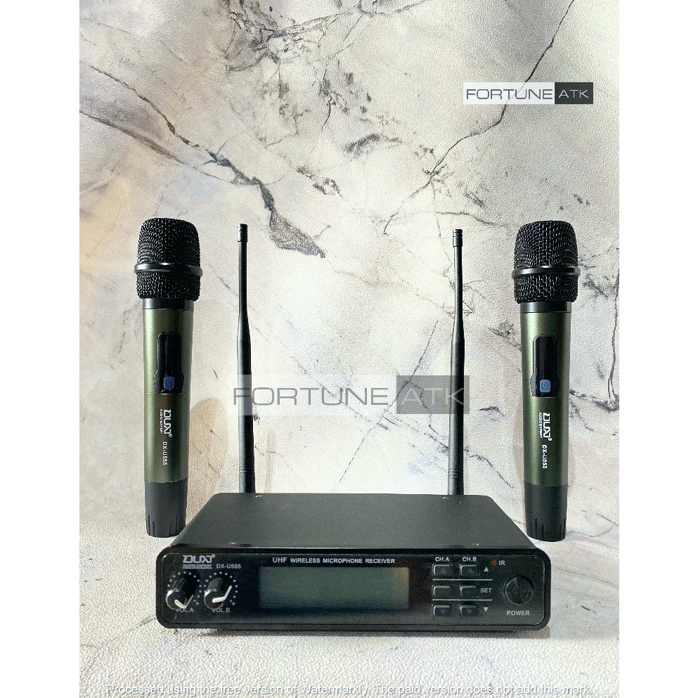 Jual MIC WIRELESS DX - U555 | MIC TANPA KABEL | Shopee Indonesia