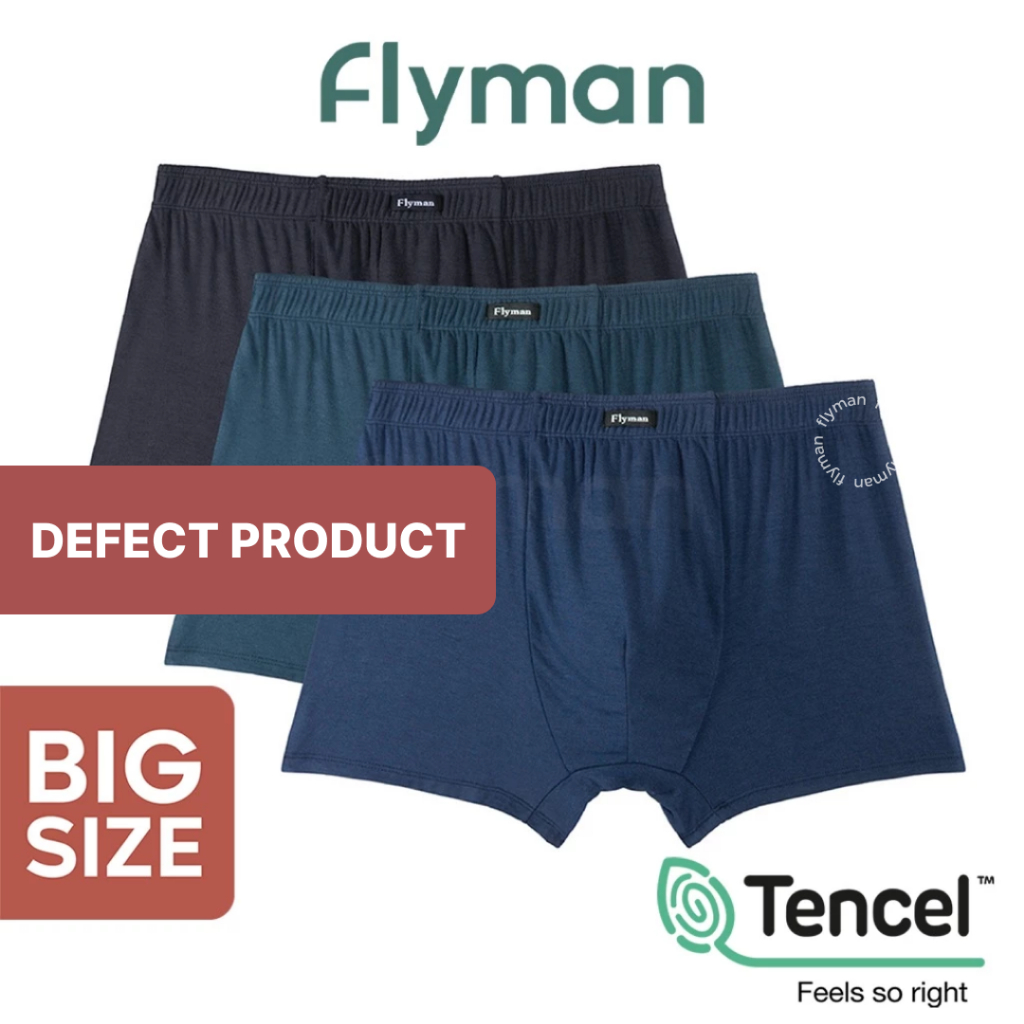 Jual Flyman Boxer Pria Big Size Tencel Celana Dalam Laki Jumbo Ukuran ...