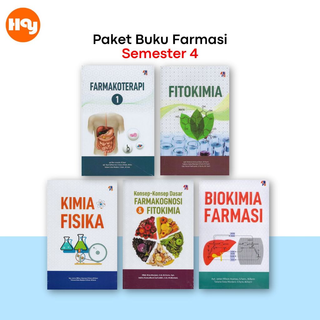 Jual Buku Paket Farmasi Semester 4 | Kimia Fisika, Fitokimia, Konsep-Konsep Dasar Farmakognosi ...