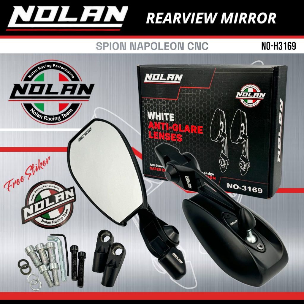 Jual Spion NOLAN Napoleon Bahan Full Aluminium CNC Universal Motor ...