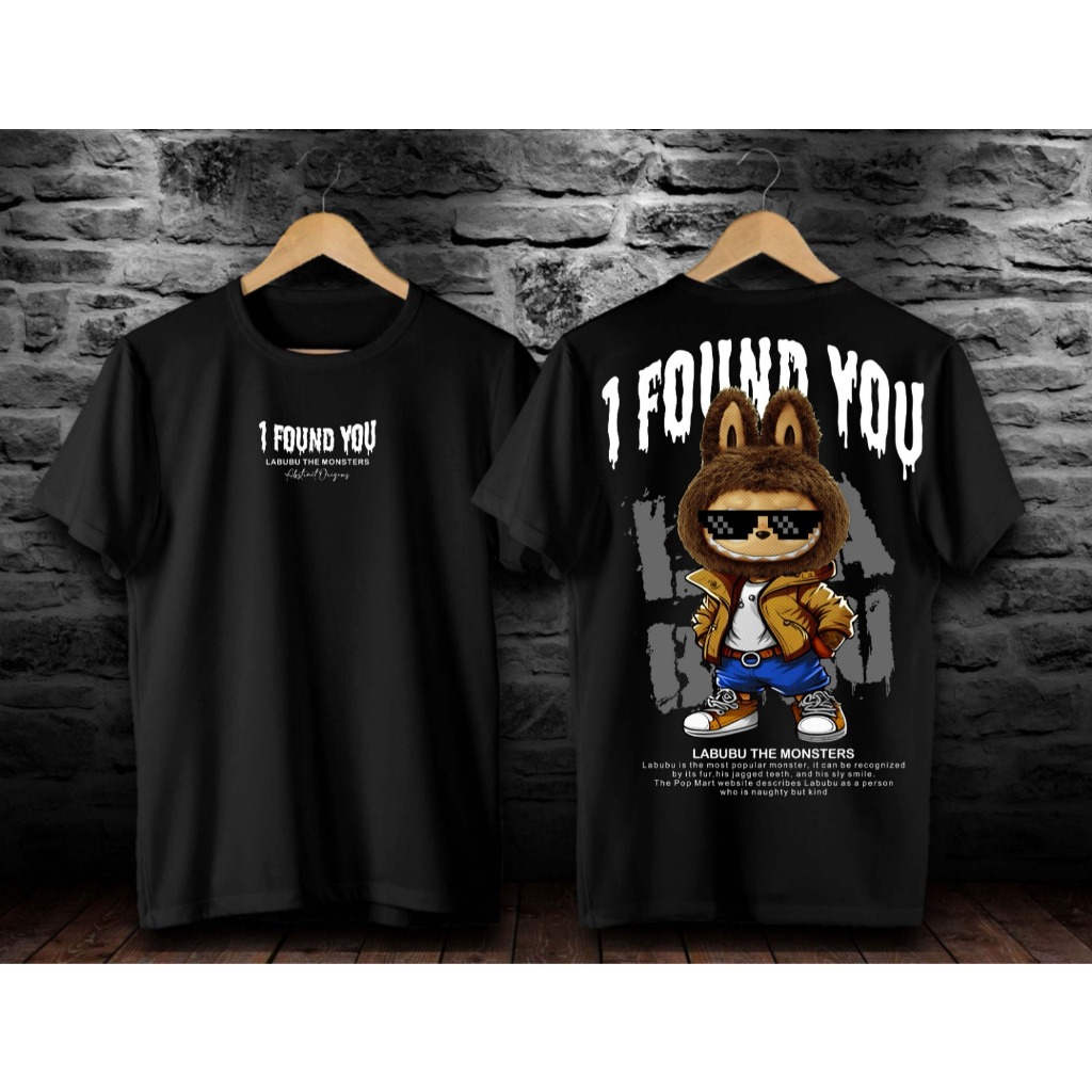 Jual baju kaos distro/ baju kaos labubu kartun viral/baju kaos cotton combed | Shopee Indonesia
