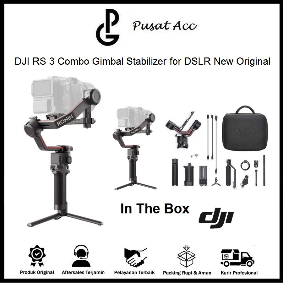 Jual DJI RS 3 Combo Gimbal Stabilizer for DSLR and Mirrorless Camera ...