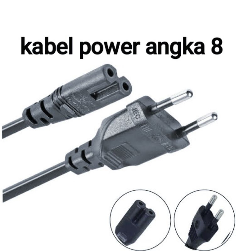 Jual KABEL POWER ANGKA 8 DAN SOKET KABEL ANGKA 8 LISTRIK 220volt | Shopee Indonesia