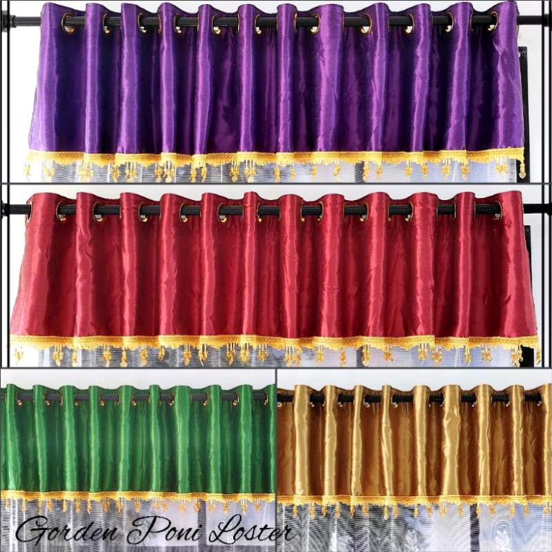 Jual Gorden Poni Rumbai Aesthetic Gorden Untuk Atas Roster Jendela ...