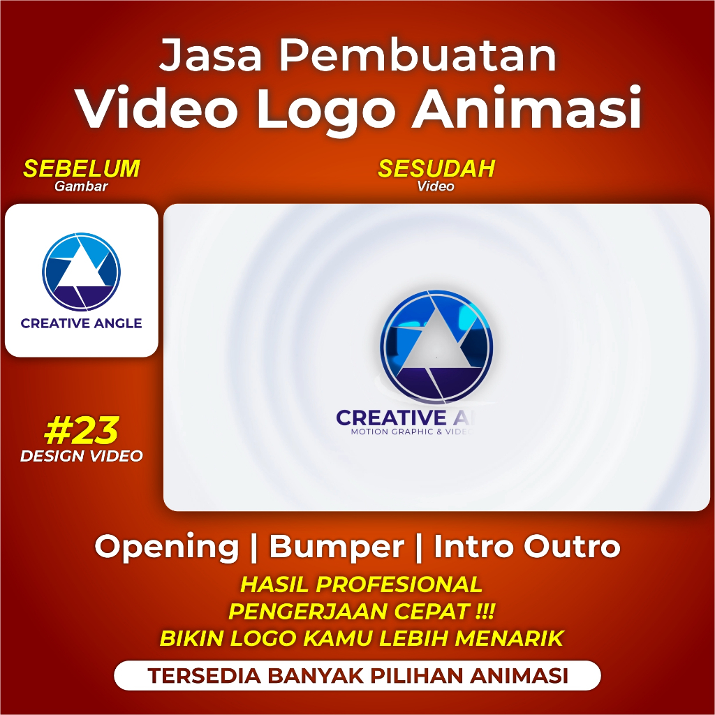 Jual Jasa Pembuatan Animasi Motion Graphic Opening Intro Outro | Shopee Indonesia