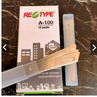 Jual isi cutter kecil 1 PAK ISI 12 TUBE(60 PCS) CUTTER KECIL A300 ...