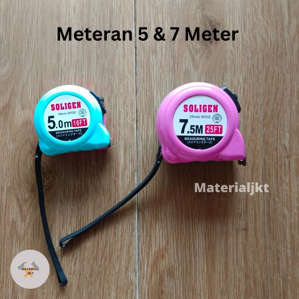 Jual Meteran Soligen 5 Meter 7,5 Meter 7 Meter ukur / Meteran murah ...