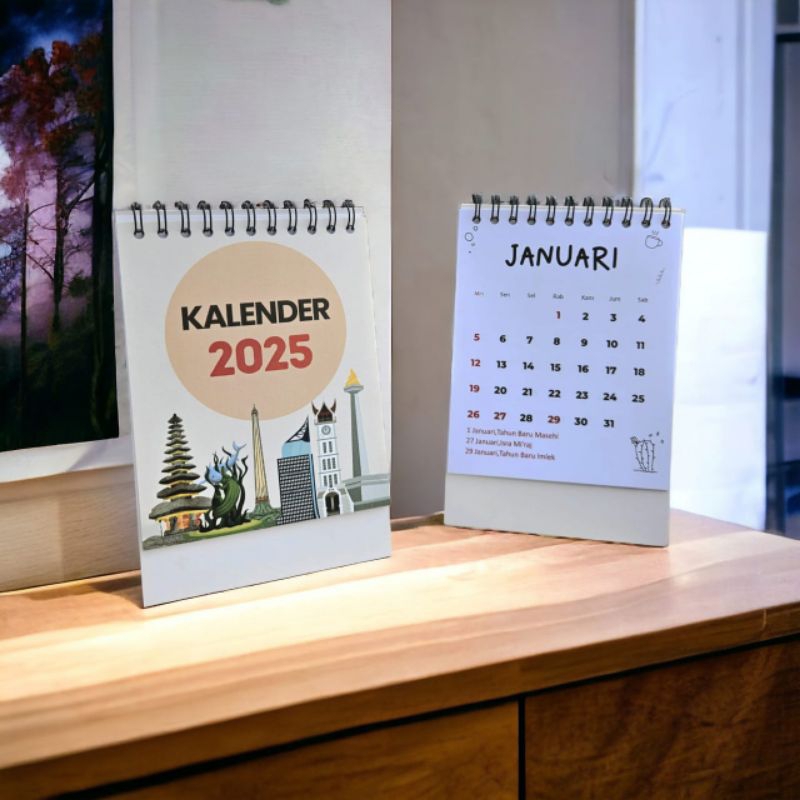 Jual ( UNIPAPER ) NEW DESIGN KALENDER 2025 / KALENDER MEJA A6 ...