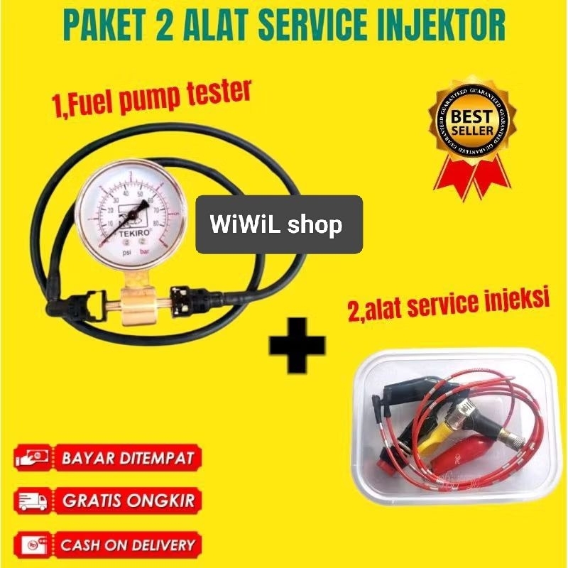 Jual Alat ukuran tekanan fuelpump motor injeksi + alat Servis injektor ...