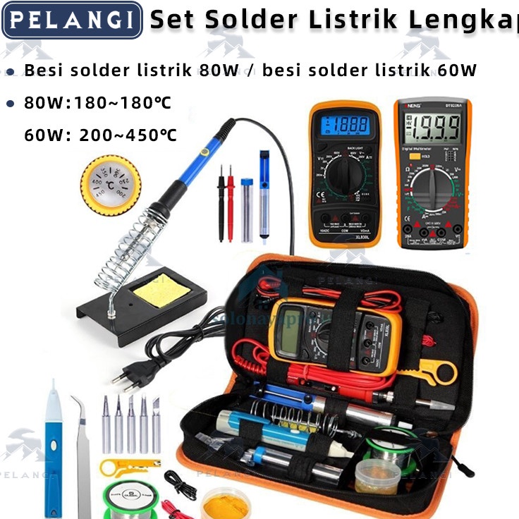 Jual Serbu Baru Set Solder Listrik Lengkap dengan Multimeter Iron Tool ...