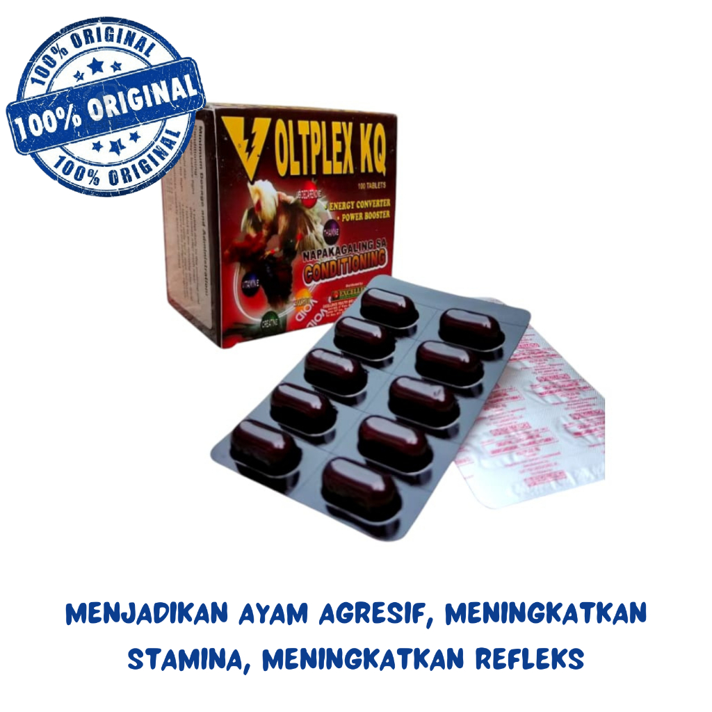Jual 1 DUS VOLTPLEX KQ (10 STRIP) - Suplemen Multivitamin Ayam ...