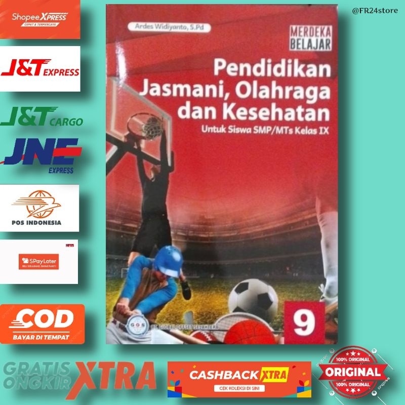 Jual BUKU PENDIDIKAN JASMANI, OLAHRAGA, DAN KESEHATAN / PJOK KURIKULUM MERDEKA UNTUK KELAS 9/IX ...