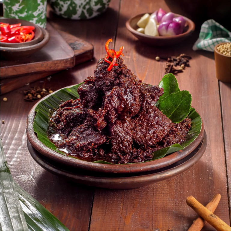 Jual Mamafuji - Rendang Daging 350gr (Mini Size) | Shopee Indonesia