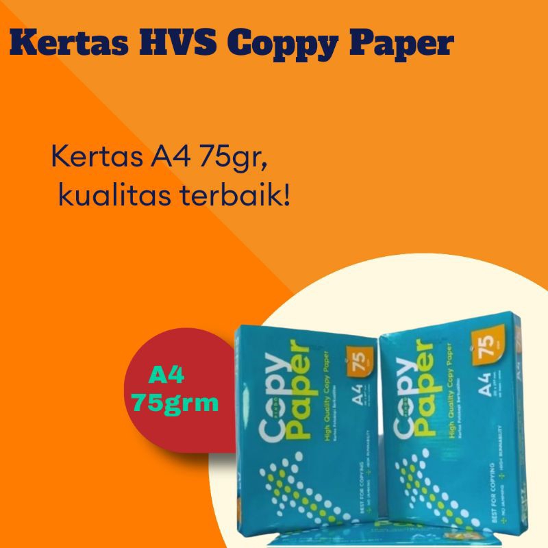 Jual kertas Copy Paper A4 75gr ( Kertas HVS A4 ) | Shopee Indonesia