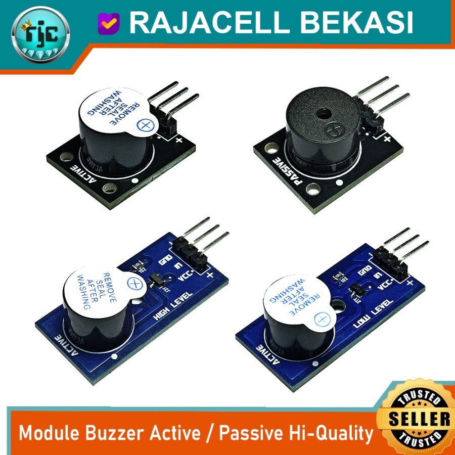 Jual Module Buzzer Active & Passive 5V 3,3V High Quality untuk Arduinoo ESP8266 ESP32 Raspberry ...