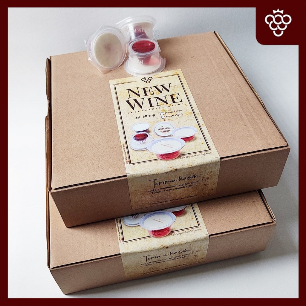 Jual Paket Ekslusif Anggur Perjamuan Cawan Besar Isi 50 + Hosti Polos ...