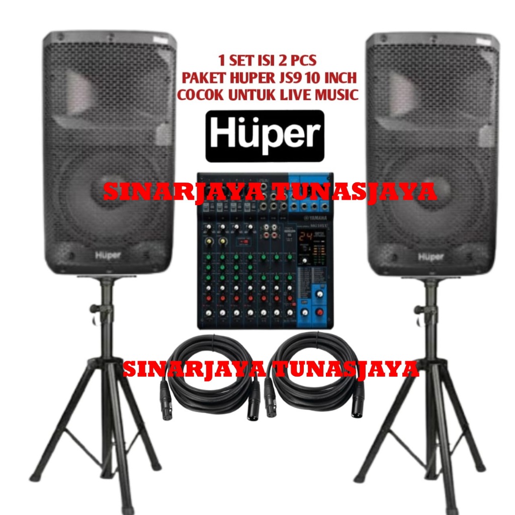 Jual Paket sound system Huper js9 10inch js 9 Huper original cocok ...