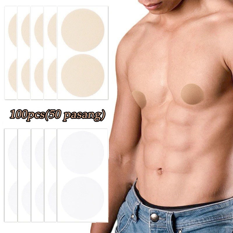 Jual 100pcs(50 pasang) Penutup Puting Pria Nipple Cover Men 3.5cm ...