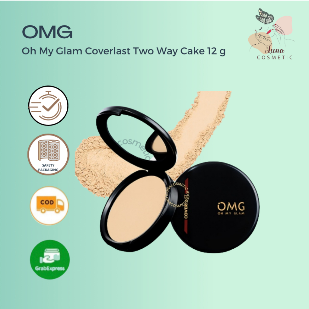 Jual OMG Oh My Glam Coverlast Two Way Cake 12 g - Bedak Padat Kontrol ...