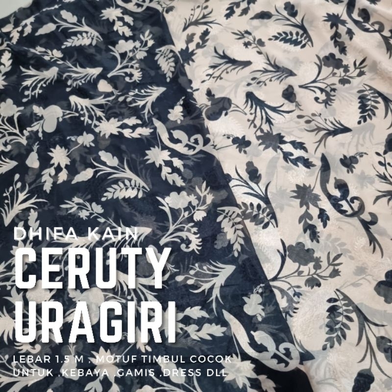 Jual kain ceruty motif / kain ceruty uragiri / kain sifon rubiah / kain ...