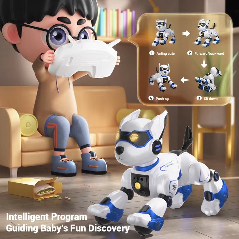 Jual JJRC R27 Kaqi Wowo Intelligent Robot Dog Toy Touch Walking Dancing ...