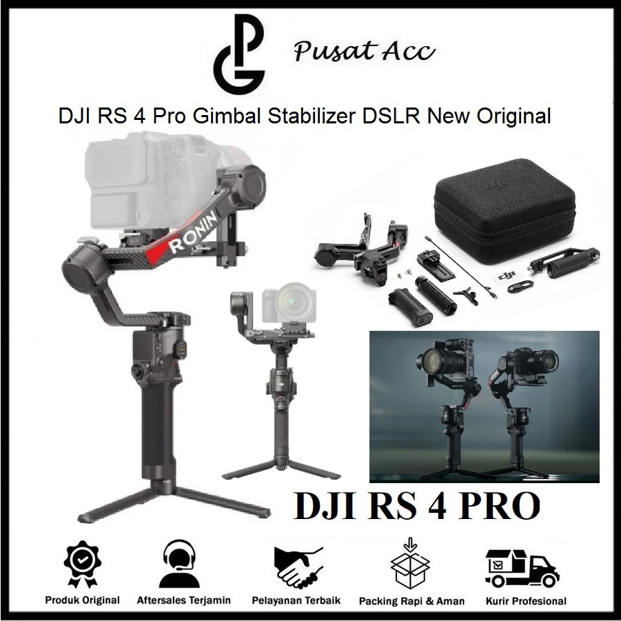 Jual DJI Ronin RS 4 Pro Gimbal Stabilizer - Dji RS 4 Pro Gimbal Stabilizer Original | Shopee ...