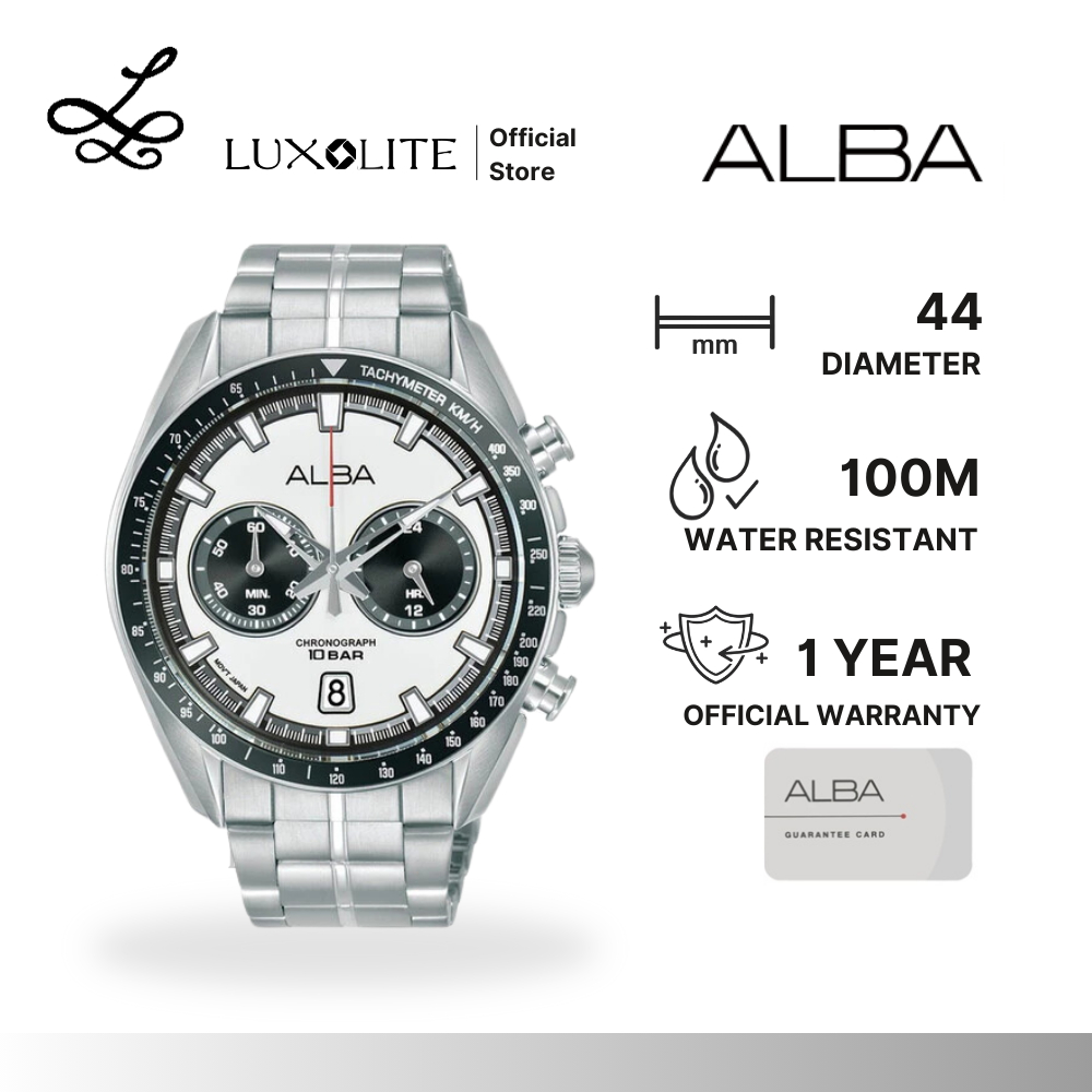 Jual [Luxolite] Alba Signa A4B023 Chronograph Panda Dual Tone Dial ...