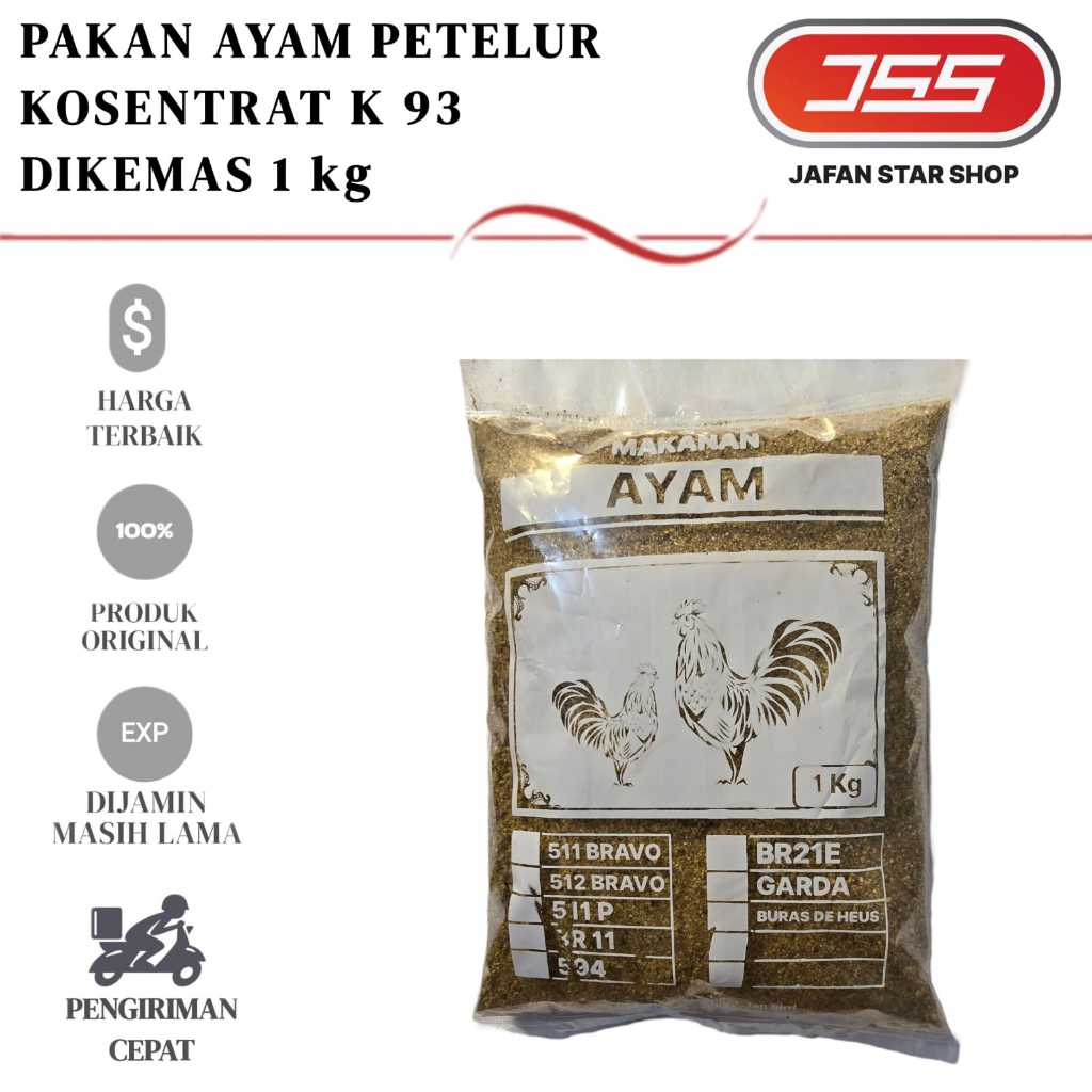 Jual PAKAN K93 KONSENTRAT ITIK BEBEK PETELUR PROTEIN 38 PERSEN REPACK 1 ...