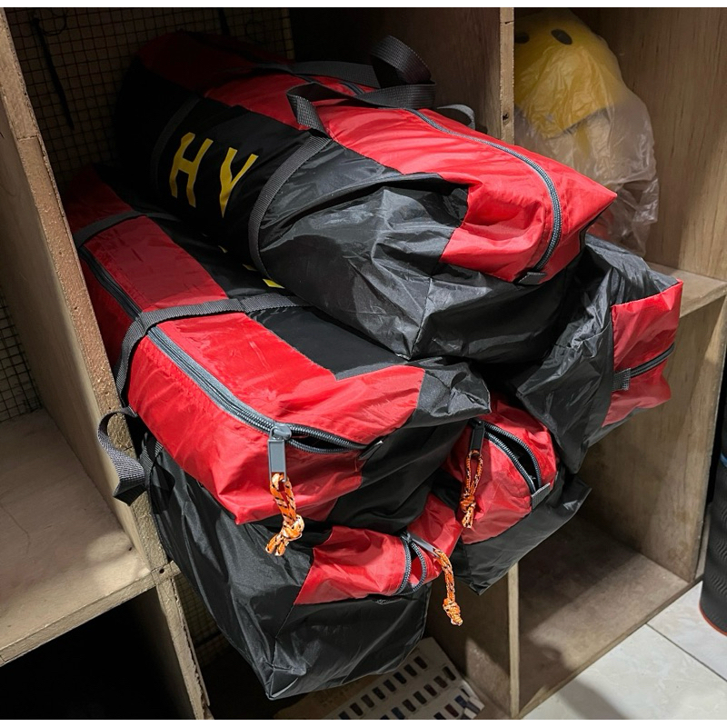 Jual Tenda HY BC 4 person Hitam List merah | Shopee Indonesia