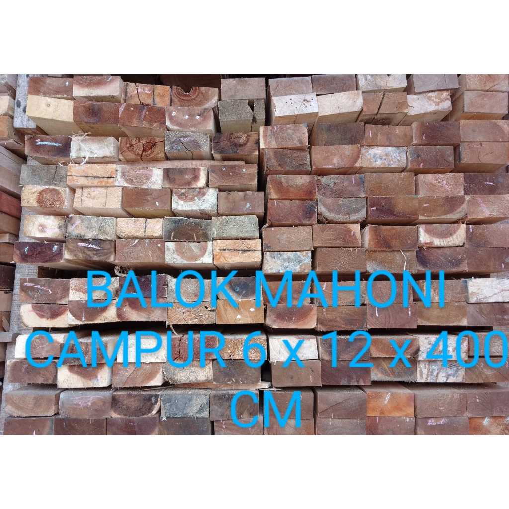Jual KAYU BALOK RACUK SUMATERA Uk : 6 x 12 x 400 CM (HARGA /KUBIK ...