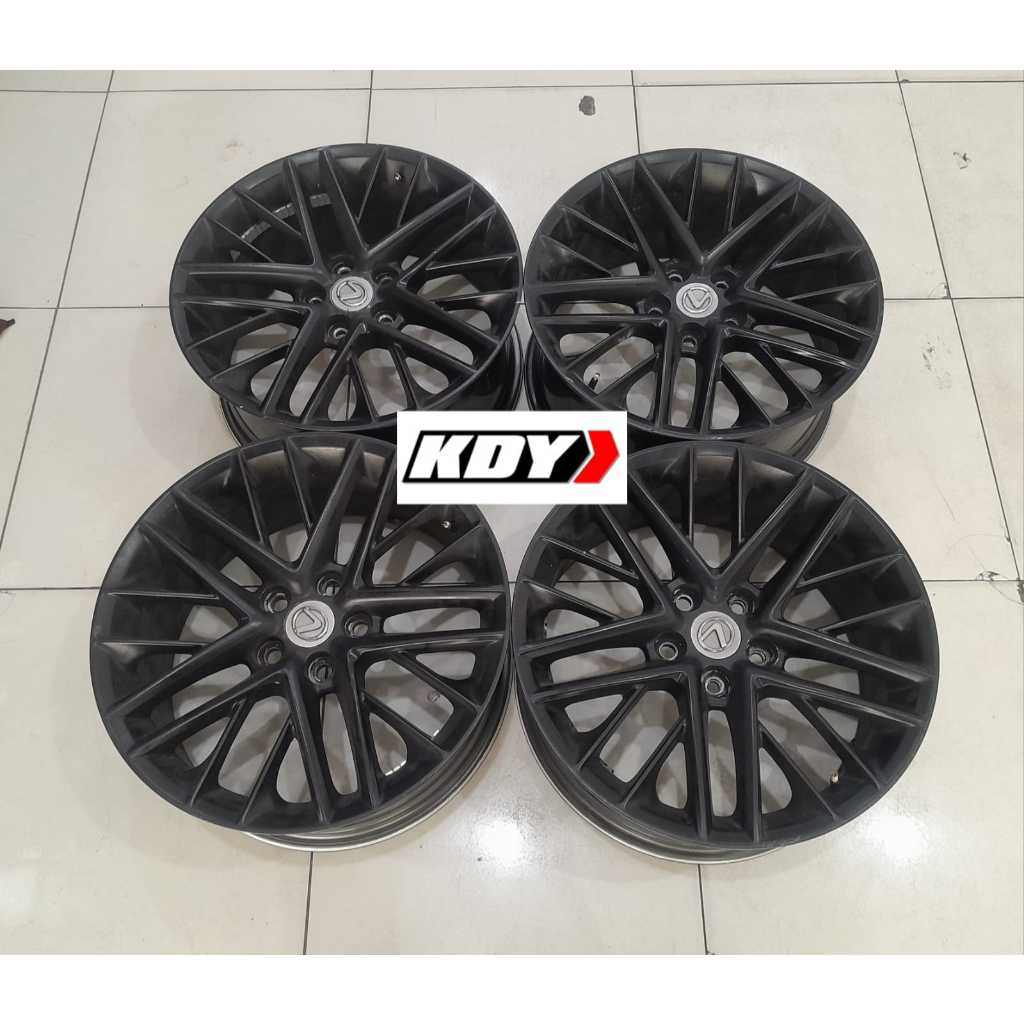 Jual Velg Mobil Racing REPLIKA LEXUS R18 Lebar 8 Hole 5X114,3 BLACK PNP ...
