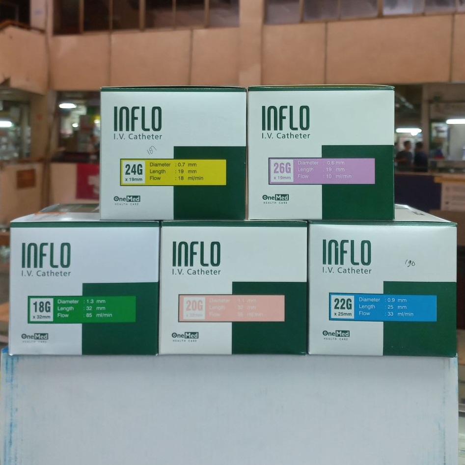 Jual Inflo iv onemed 18 20 22 24 26- Per Box | Shopee Indonesia