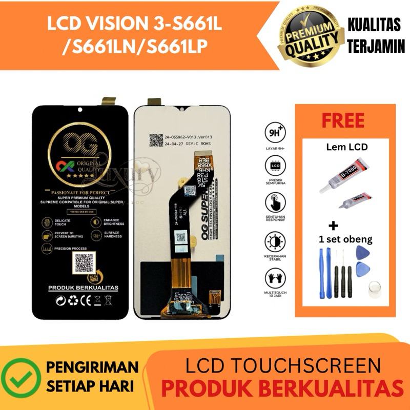 Jual LCD Touchscreen ITEL VISION 3-S661L/S661LN/S661LP Original Fullset ...
