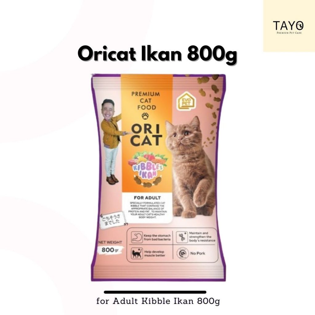 Jual Ori Cat 800g Oricat untuk Dewasa Adult Makanan Kucing Pakan Kucing ...